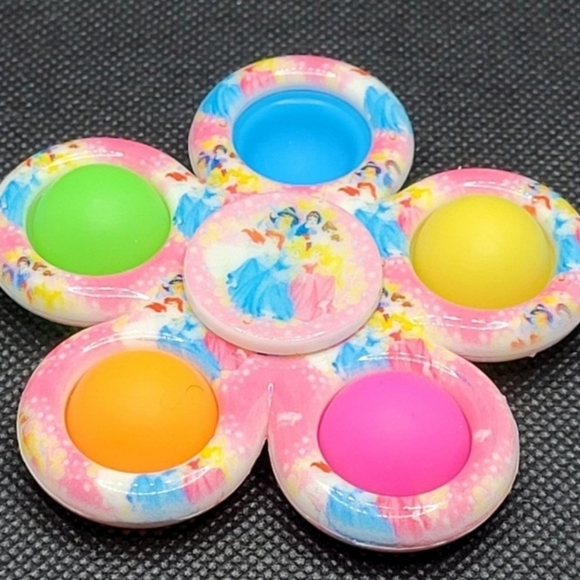 Toys | 315 Princess Fidget Spinner 2in1 Bubble Popper Sensory Toy ...